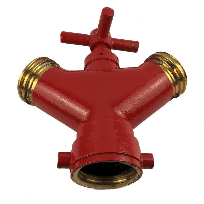 Breeching Control Brass 65mm QRT F Inlet 2 x 65mm QRT M Out