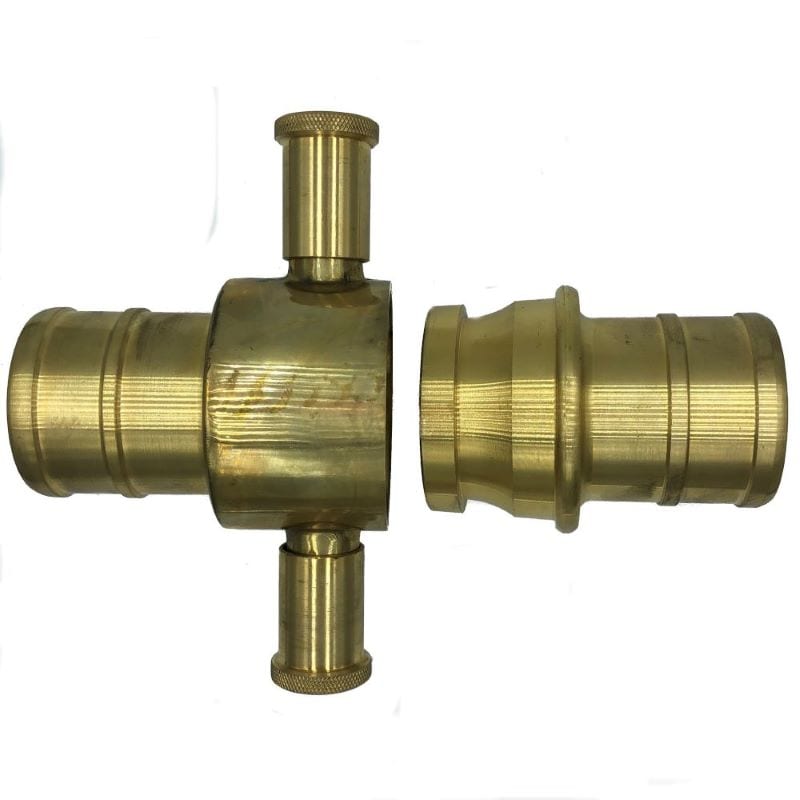 Coupling Set 65mm BI x 50mm Tail Brass : AWFS