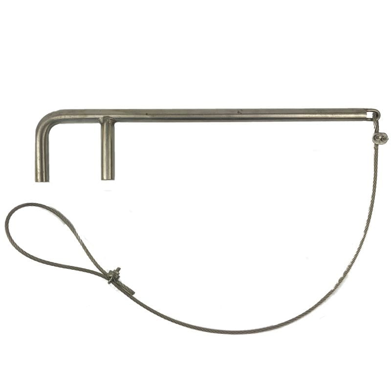 Hydrant Spanner S/S Grade 316 c/w S/S Lanyard : AWFS