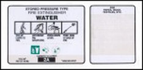 Label Air Water Rating 3A 300mm W x 150mm H : AWFS
