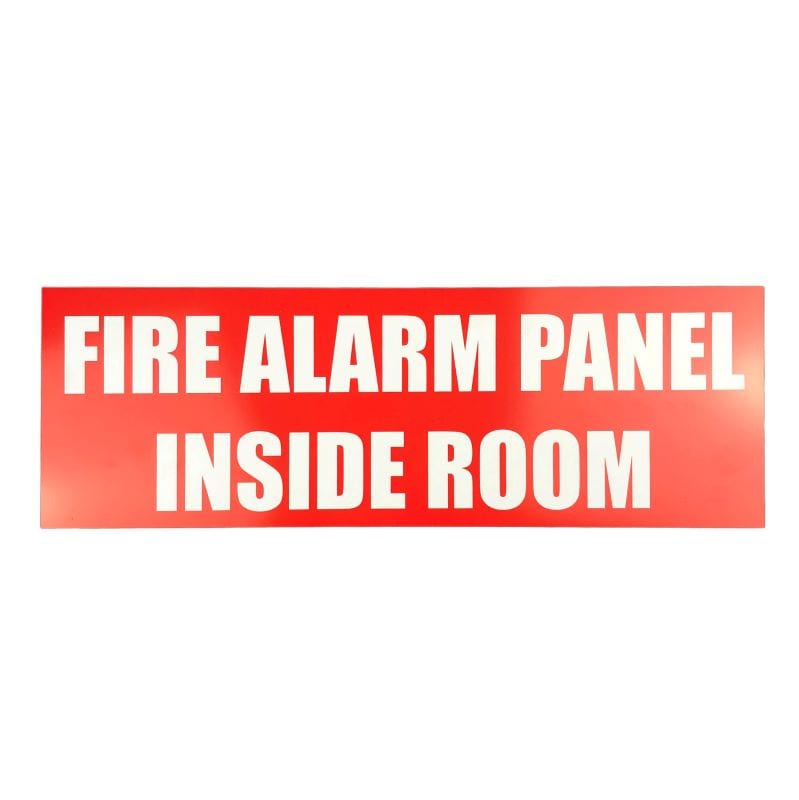 Loc Sign PVC Fire Alarm Panel Inside Room 450mm W x 150mm H