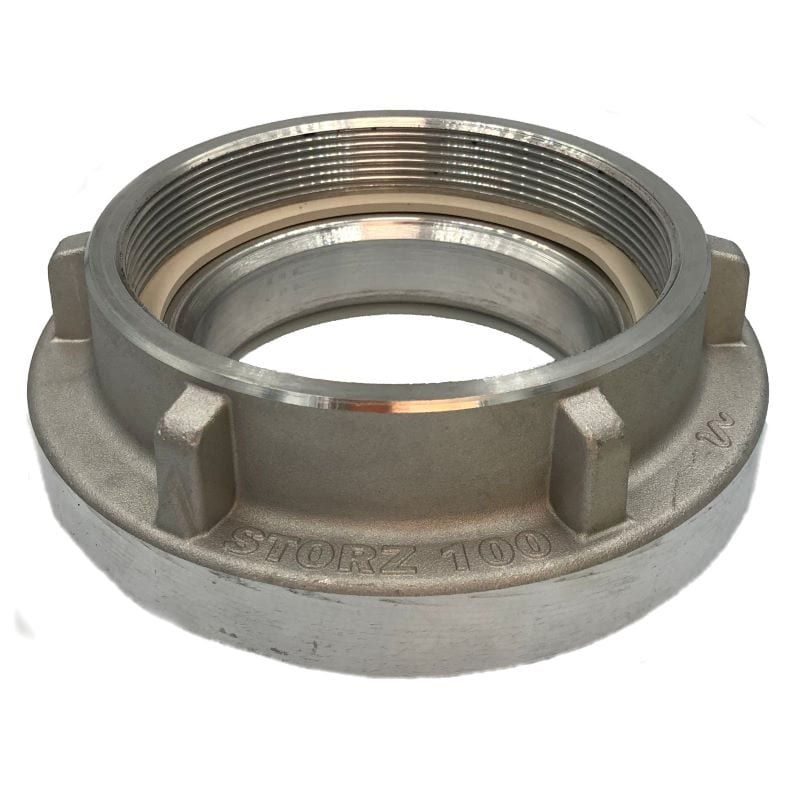 Storz Adpt 100mm x 100mm BSP F Female Forged Alloy Storz 4"
