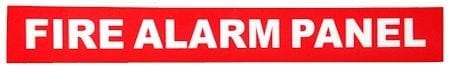 Sign PVC Fire Alarm Panel Strip 520mm W x 65mm H : AWFS