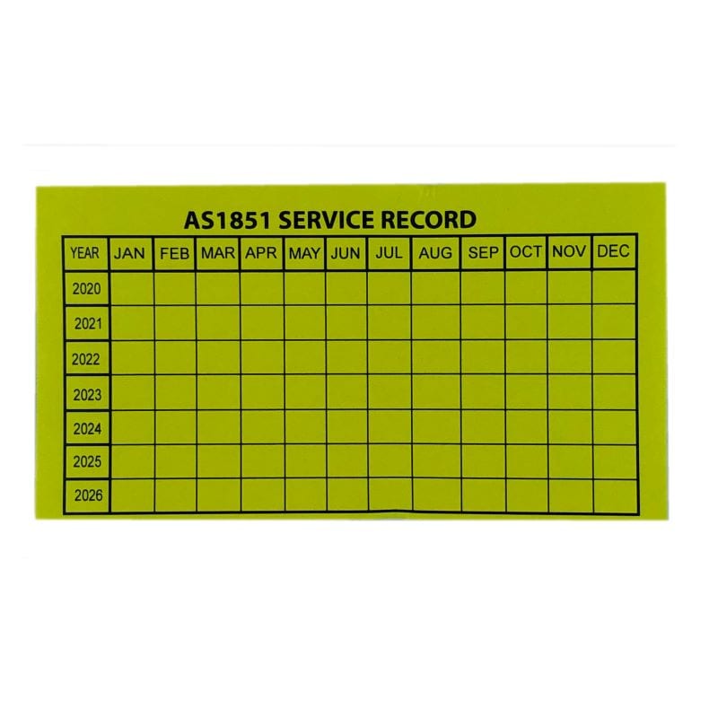 Service Tag Self Adhesive Sml 85mm x 45mm Standard Size