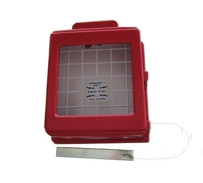 Cabinet PVC Pull Station Break Glass S/Mount W/ Breaker Bar