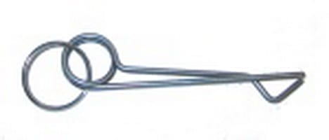 Safety Pin Spring 316 St/Steel c/w 45mm Ring - Veh Brkt Type